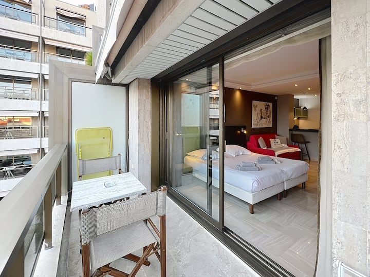 Cannes Studio Gray D'albion Terrasse Au Calme - 坎城