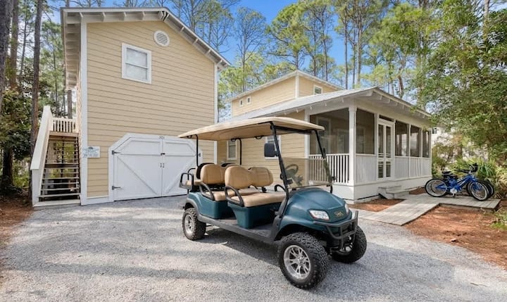 Under The Sun- Dog- Carriage House- Golf Cart - Seagrove Beach, FL