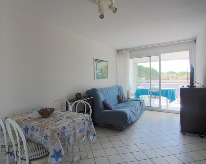 Charming 4-bed Studio With Parking And Terrace - La Grande-Motte