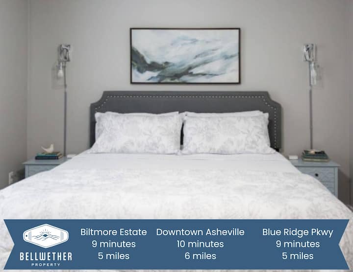 *New* Cozy, Smart Condo| 10 Mins To Dt, Biltmore - Asheville