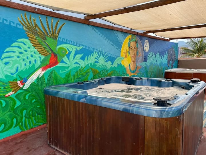 Loft Con Jacuzzi Privado Terraza Compartida - 이스따빠