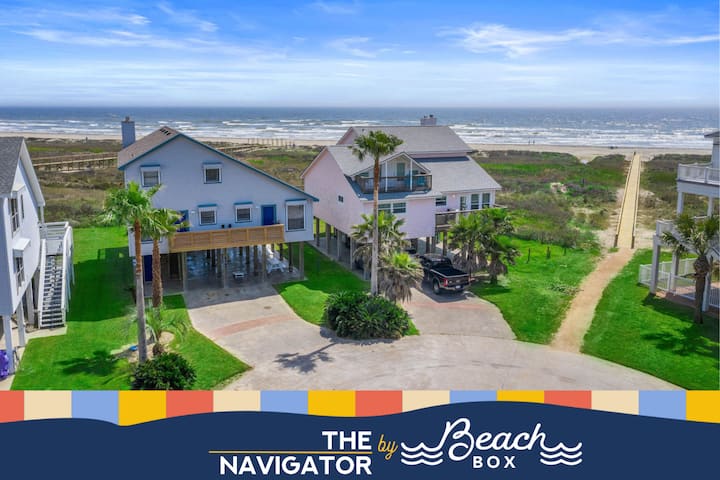 Private Beachfront House With Stunning Water Views - Galveston Island, TX