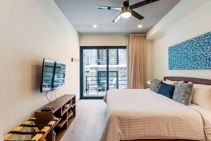 Rooftop Pool & Ocean Views - Modern Studio Near Be - Riviera Maya