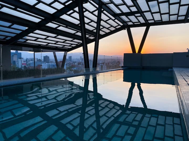 Luxurious 3br In Roma Norte With Pool And Gym - Mexico City