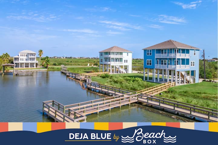 Charming Bay Home With Water Views & Decks - ガルベストン, TX