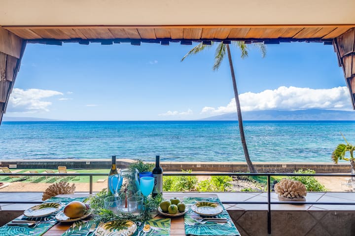Updated Oceanfront 1br Unit Whale Watching- Kk 211 - Maui, HI