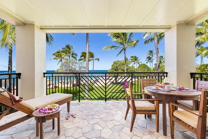 Turtle Bay Villas 201 By Gather: Beachfront W/ Shared Pool, Spa/ac - Laie, HI