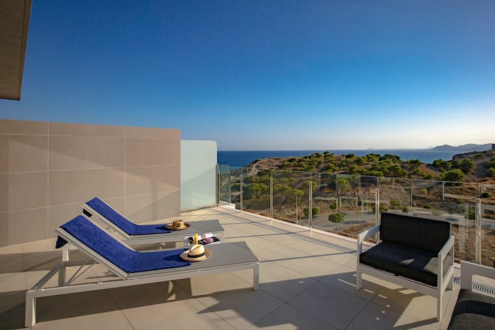 Penthouse 2 Chambres ,Vue Sur La Mer Et Solarium - Villajoyosa