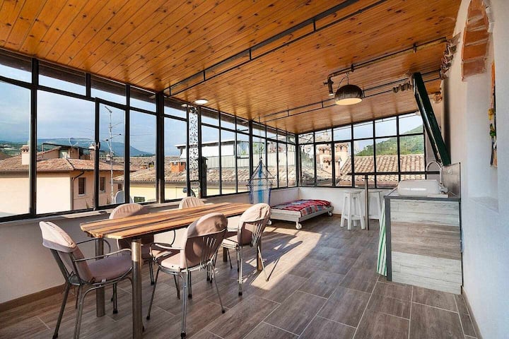 Casa Aldina-historic Centre, Glazed Roof Veranda - Garda