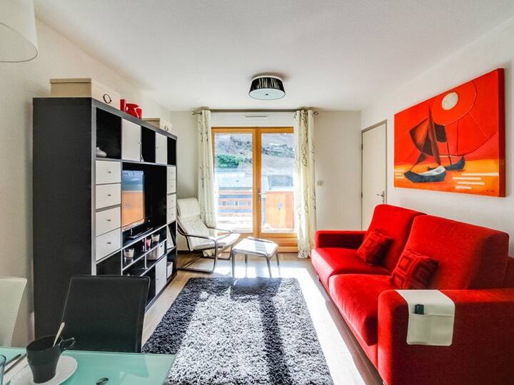 Charmant Appart Vue Montagne, Balcon Sud, Wifi - La Mongie