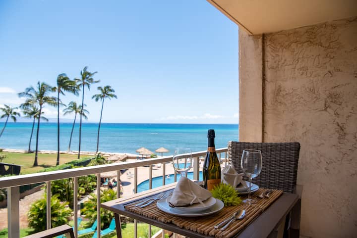 Updated Beachfront Studio Ac Pool-royal Kahana 317 - Hawaï