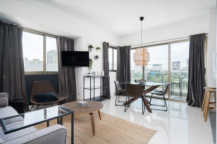 Rooftoppool-cityviews-gym-wifi-1br-yellowkey - Santo Domingo