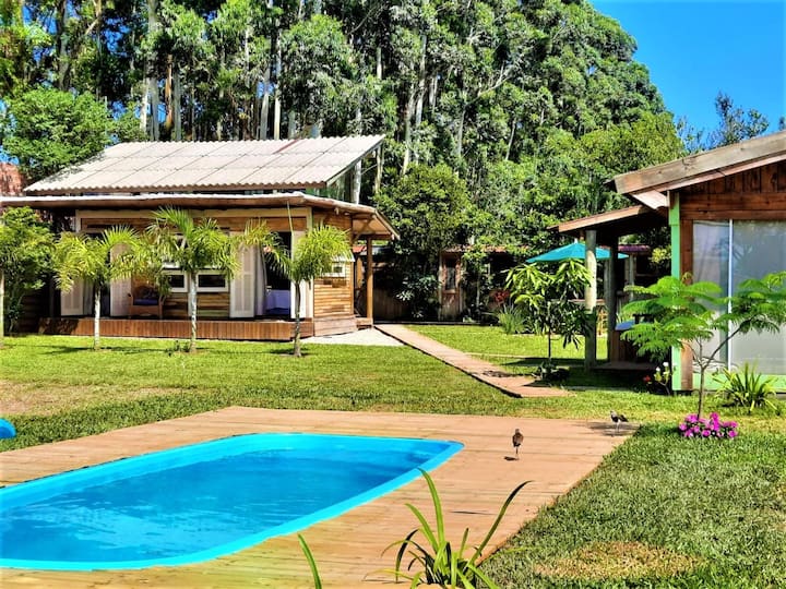 Chalé De Férias Com Piscina Privativa Na Praia Do Rosa - Imbituba