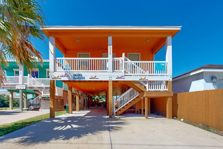 Ss1024 Beach Decor, Fenced Yard, Outdoor Shower - Port Aransas, TX