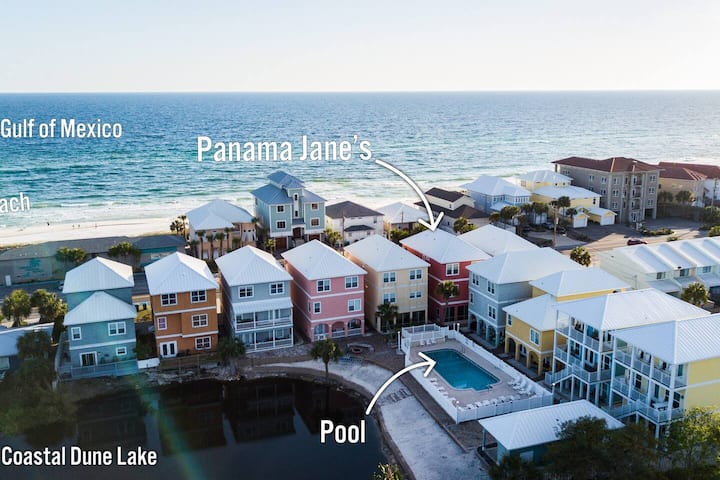 Steps To Beach! Ocean View Beach House Lake & Pool - Panama