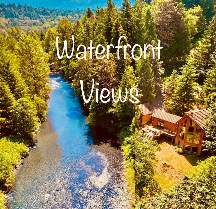 Tubing+fishing | Waterfront Views @Vacationloghome - Snoqualmie, WA