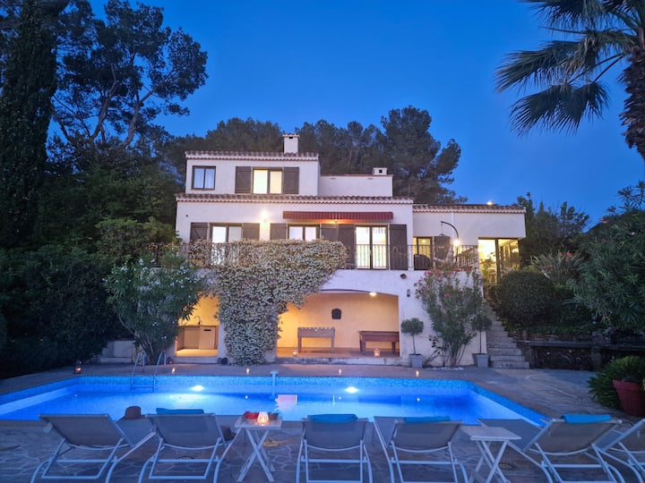 Villa Avec Piscine Et Clim -Colines De Cannes - Antibes