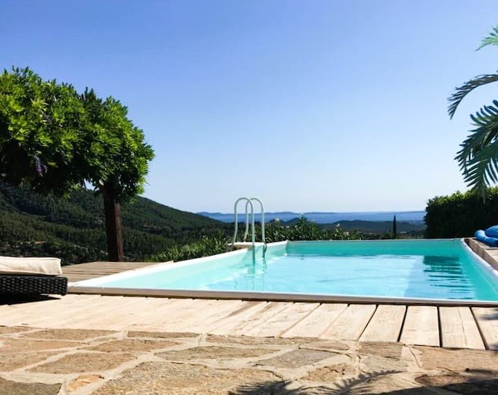 Villa 6 Personnes Avec Piscine Privée Et Vue Panor - La Londe-les-Maures