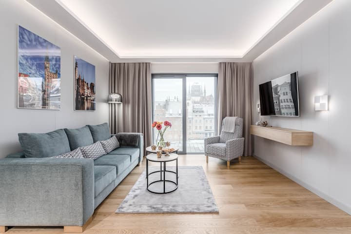 Pastel Apartment With A View Of The River - Gdańsk