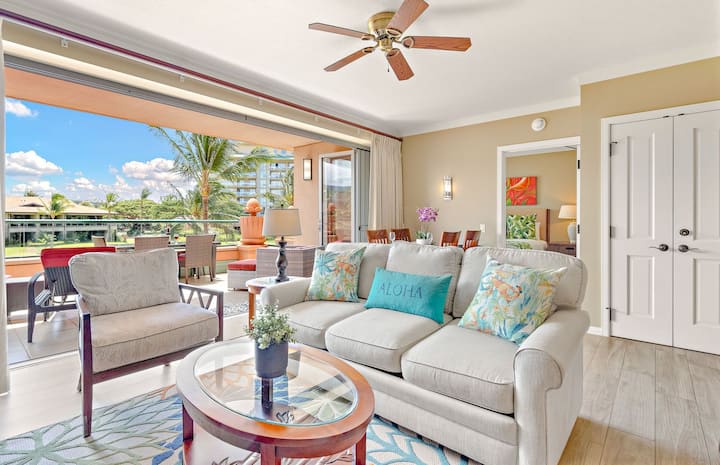 Maui Resort Rentals: Honua Kai 2 Total Bedrooms + Den W/ Lush West Maui Mountain Views! - Maui, HI