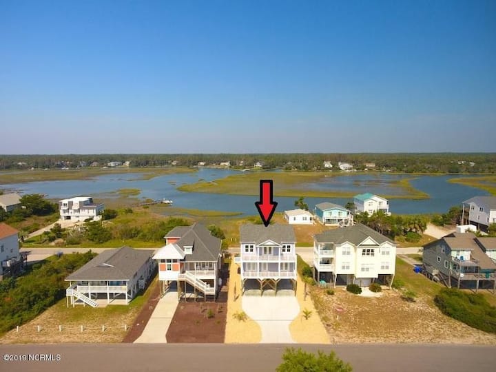 A Magical Setting With Ocean And Marsh Views! - Oak Island, NC