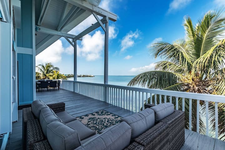The Blue Pearl - Huge Open Water Home, Sunsets! - Cudjoe Key, FL