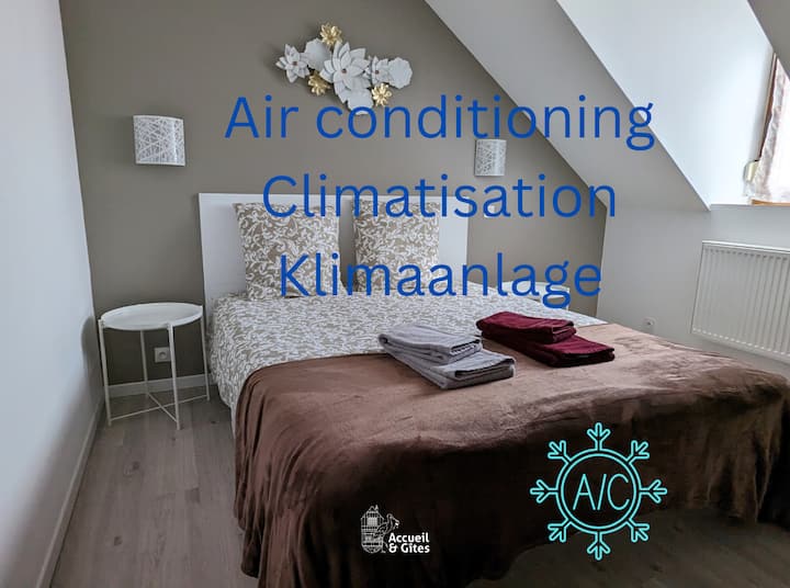 Logement Climatisé, Confortable, Spacieux, Propre - Alsace