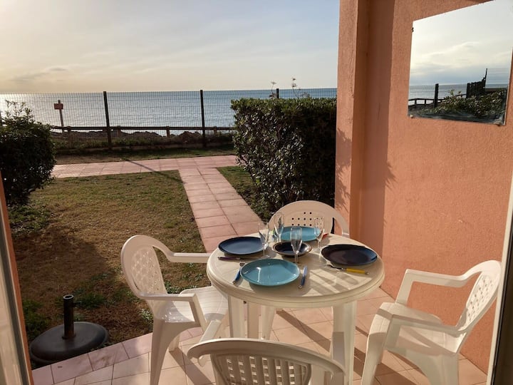 Studio Rez De Jardin, Vue Mer, Piscine, Internet - Sète