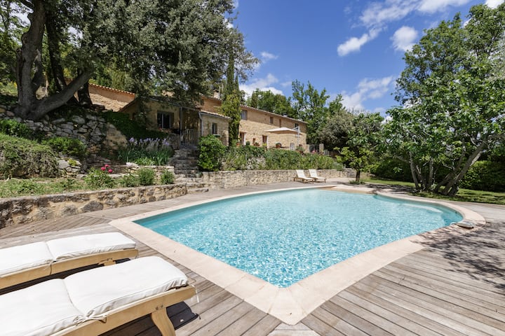 Villa La Colline Avec Piscine Et Vue Mt Ventoux - Beaumes-de-Venise