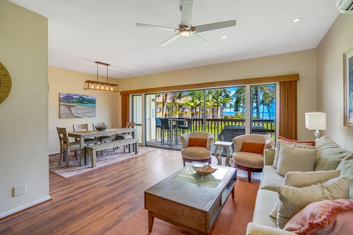 "Pacific Paradise" - Lae Nani 425 - Upgraded Second Floor 2 Bedroom | 2 Bathroom-with A/c - Lihue, HI