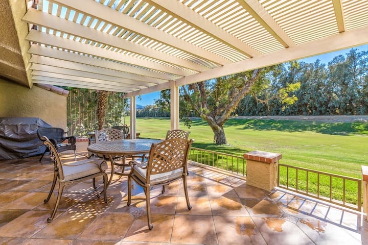 Near Coachella Tuscan-inspired | Golf, Pool & Tennis Amenities | Extended Patio | Mountain Views - Palm Desert, CA