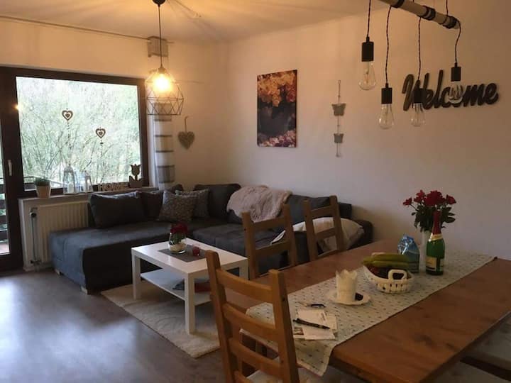 Vacation Apartment Talblick, 53sqm 2 Bedrooms. 1 Living Room/bedroom, Max. 6 Persons - Medebach