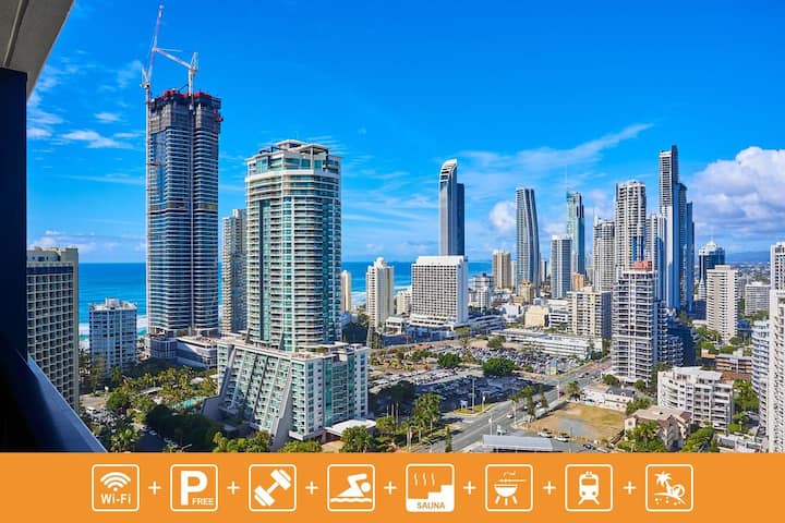 High Level Beautiful Ocean View 1bedroom Apartment - Gold Coast