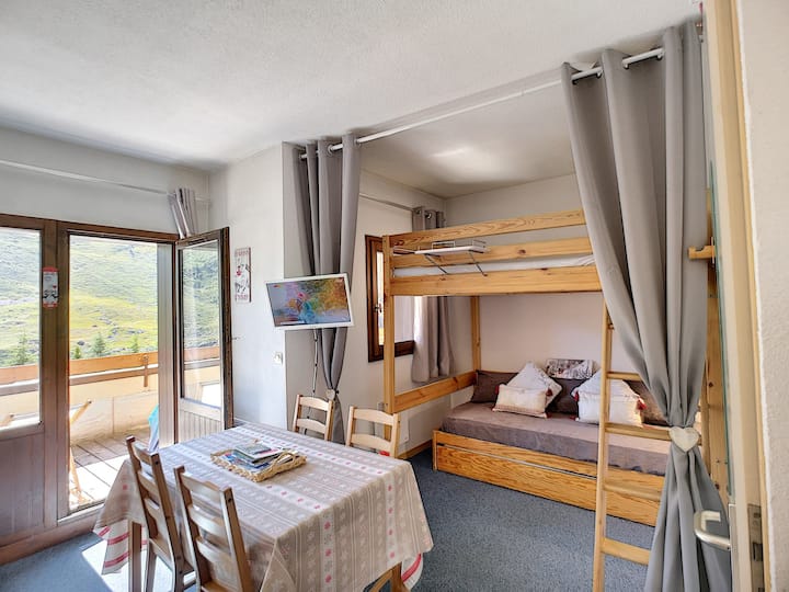 Studio Les Menuires, 1 Pièce, 4 Pers. - Val Thorens