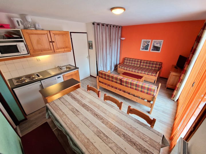 2 Pièces Cabine 6/8 Personnes Coeur Station 42m² - La Norma