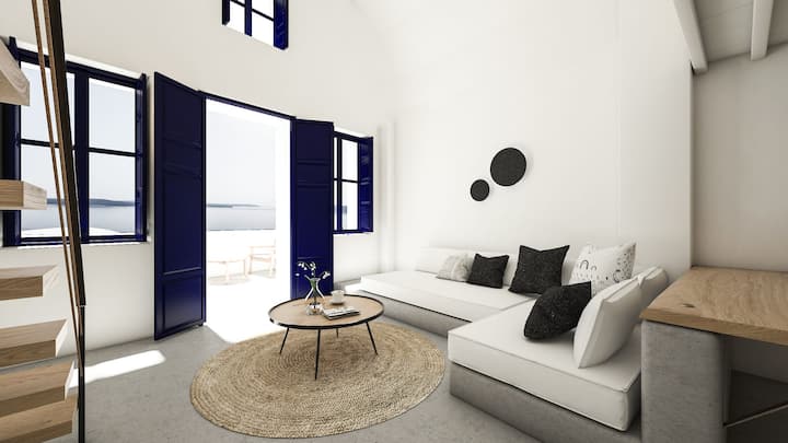 Suite With Loft And Caldera View In Oia - Oia