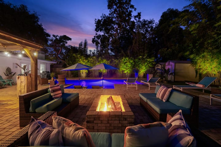 Private Pool Paradise | Fire Pit & Family Fun - Jacksonville Beach, FL