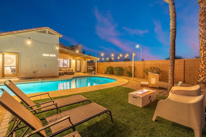Desert Tails! Most Pet Friendly, Pool, Fire Pit. - Chandler, AZ