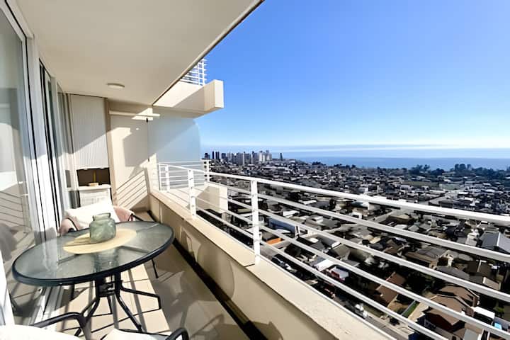 Depto. 1d/ 1b B. De Montemar, Hermosa Vista Al Mar - Concón