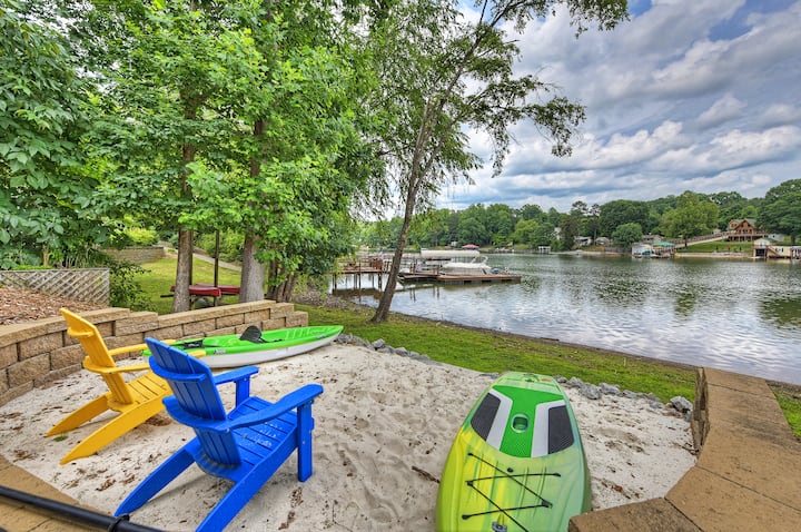 Lakefront W/ Private Dock + Hot Tub | Butler Bliss - Lake Norman, NC