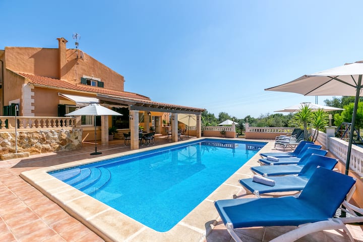 Villa Bonavista With Mountain View, Private Pool, Wi-fi, Terrace & Garden - Canyamel