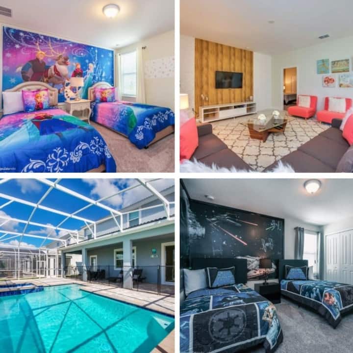 5 Bed Pool With Overflowing Spa In Champions Gate! - 대븐포트