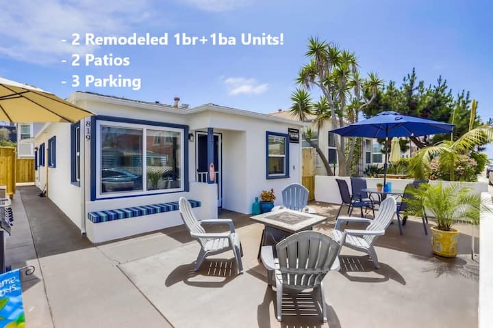 3 Houses To Beach * 2 Fenced Yards * Ac * Dogs Ok - SeaWorld San Diego, San Diego