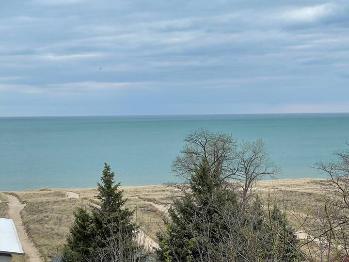 On Lake Shore Drive, Across St From Beach & Beach - Michigan City, IN