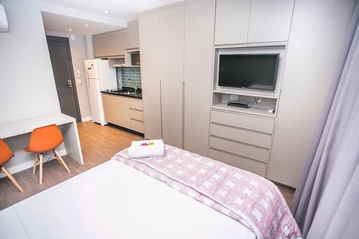 Studio Confortável Com Sacada - All1016 - Curitiba