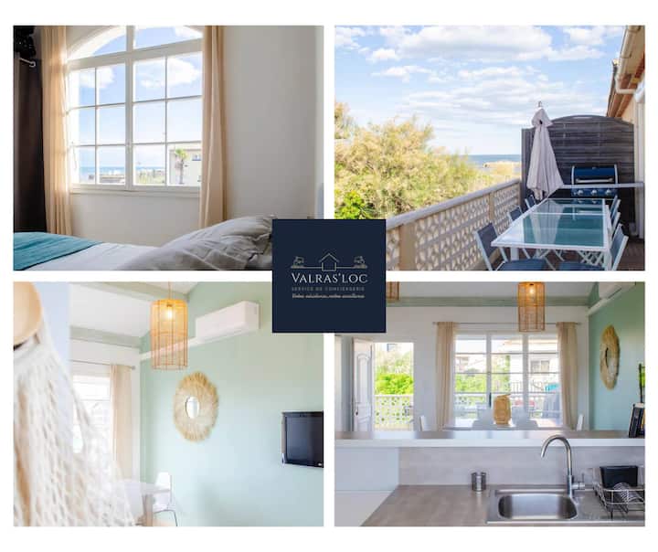 Villa Solera, T3 Lumineux, 3 éToiles, à 30m Plage - Valras-Plage