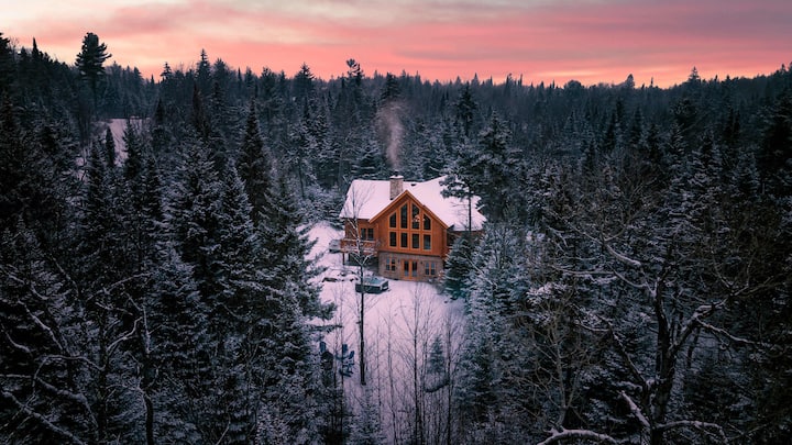 Chalet Blue Jay Au Lac Fiddler Avec Spa, Sauna Et - Saint-Sauveur