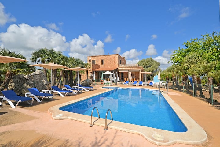 Palmitos 1 - Maison De Campagne Avec Piscine, Aire - Can Picafort