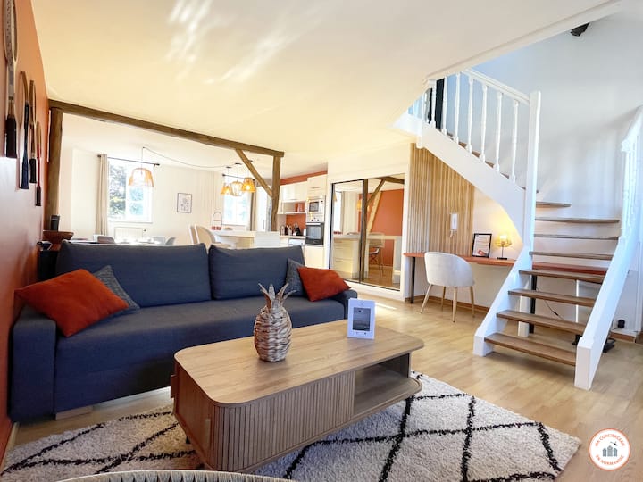 Le Duplex - Parking - Vue Clochers - Tennis - ibis Rouen Centre Champ de Mars