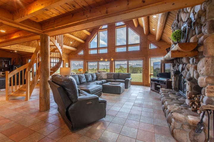 Colorado Luxury Log Home - 40 Private Acres - Fire - Ridgway State Park, Ridgway